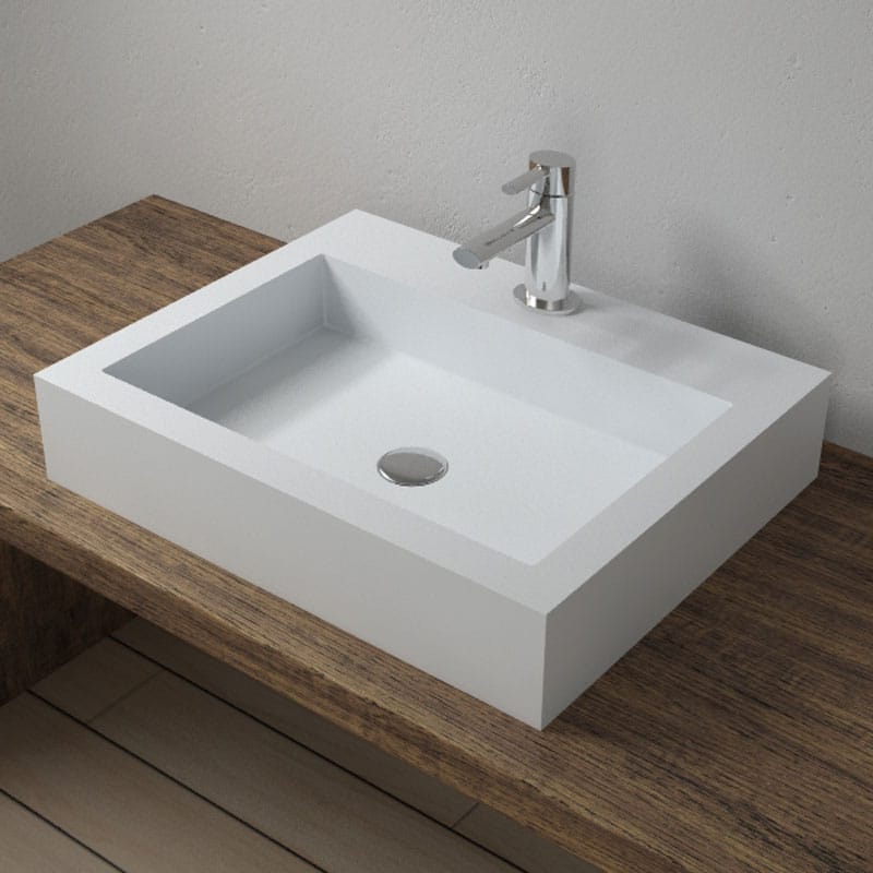 Countertop wash basin,bathroom sinks,poly stone sink A2 - WolkeSieben